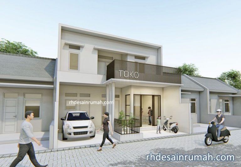 Desain Rumah 2 Lantai Minimalis Modern Elegan - RH Desain Rumah