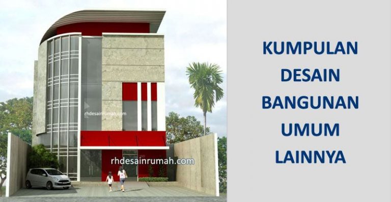 Desain Ruko Minimalis Elegan Warna Warni - RHDesainRumah