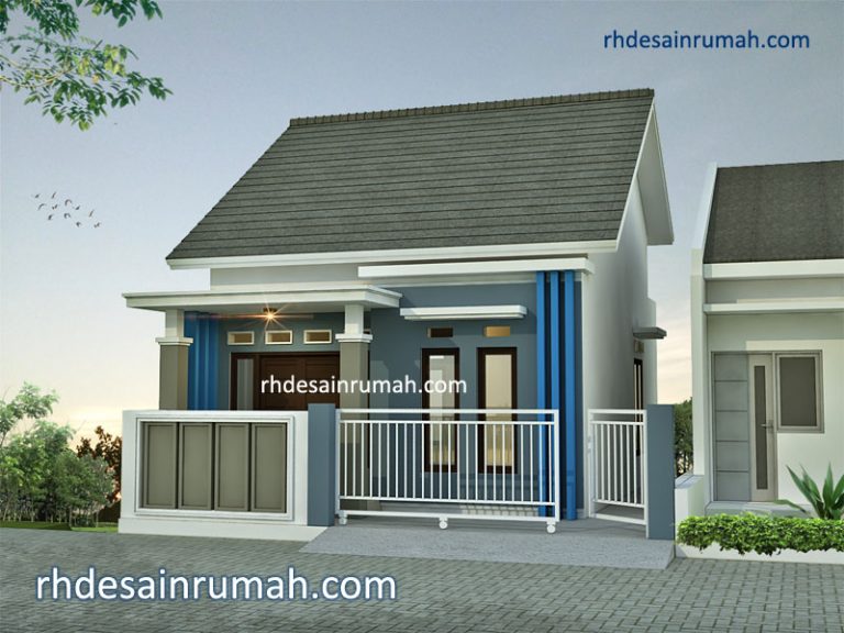 Desain Rumah Warna Biru - Jasa Desain Rumah Online