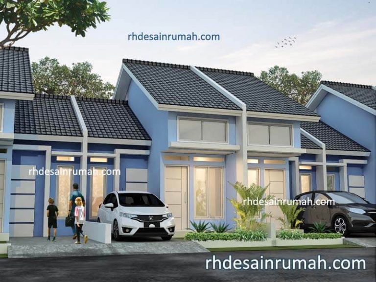 Desain Rumah Warna Biru - Jasa Desain Rumah Online